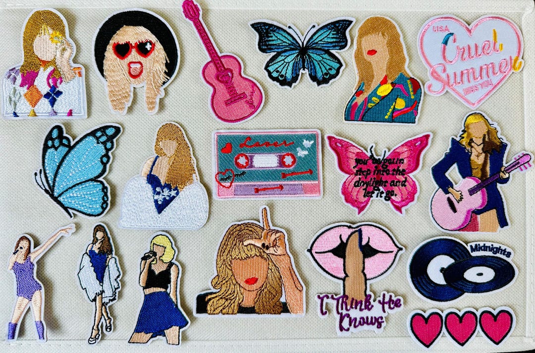Taylor Eras Tour Embroidered Iron on Clothes Patches / Badges - Etsy