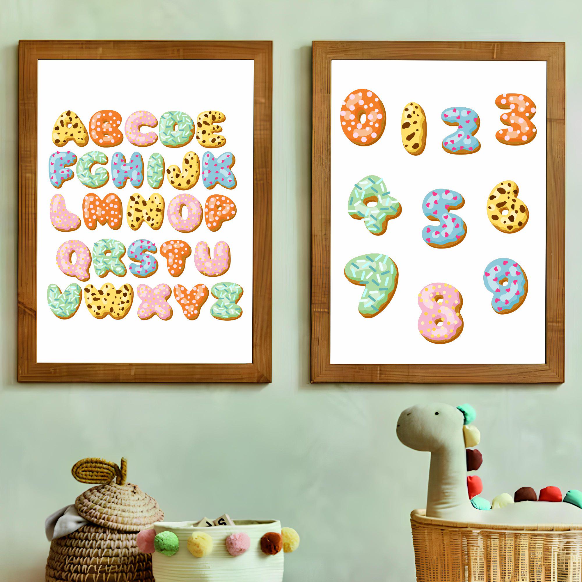 Donut Alphabet, Numbers Donut, Cute Pink Letters, Homeschool and ...