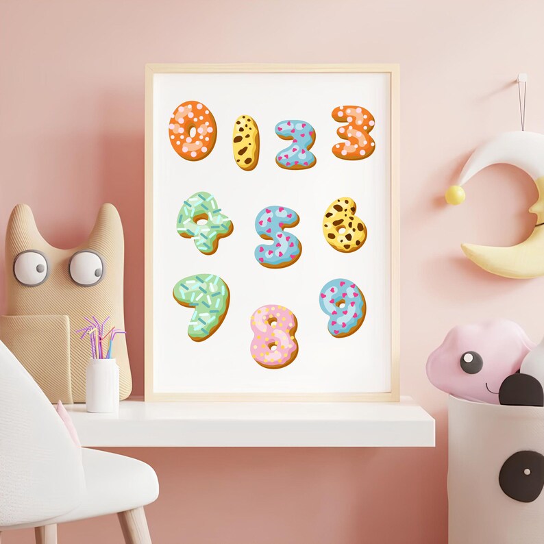 Donut Alphabet, Numbers Donut, Cute Pink Letters, Homeschool and ...