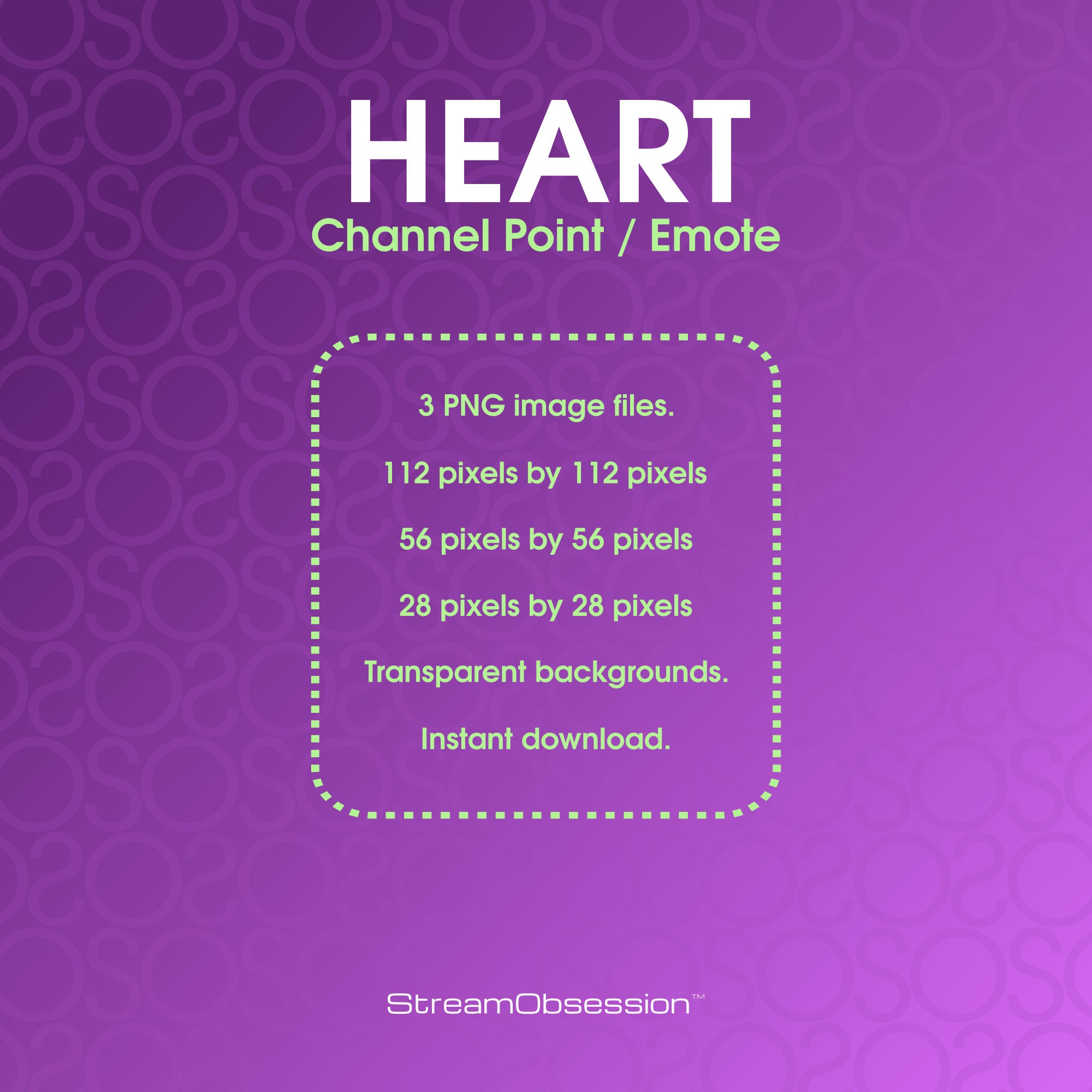 Heart Stream Channel Point Emote - Pink Red - Etsy