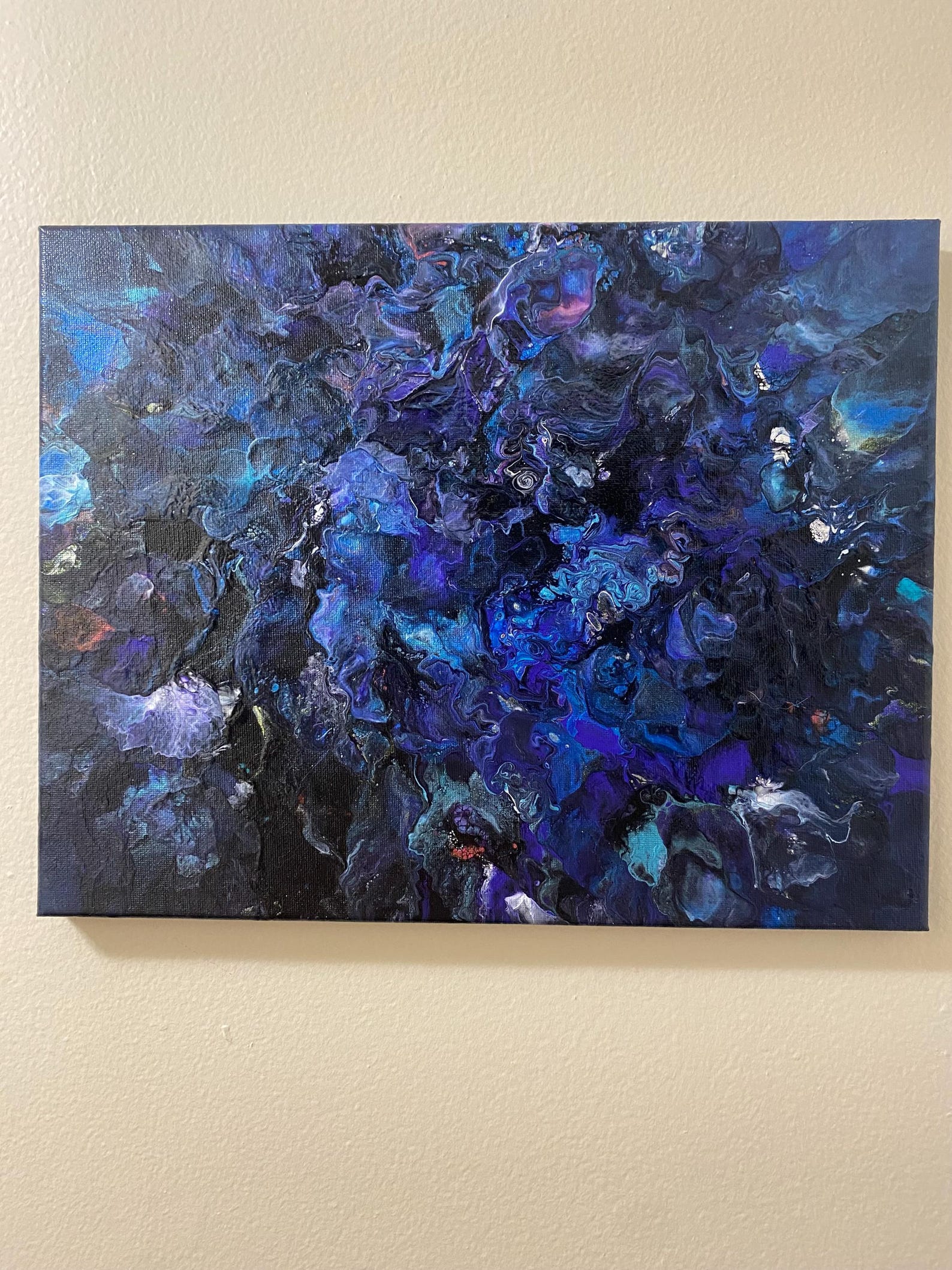 Galaxy Acrylic Drip Pour Painting - Etsy