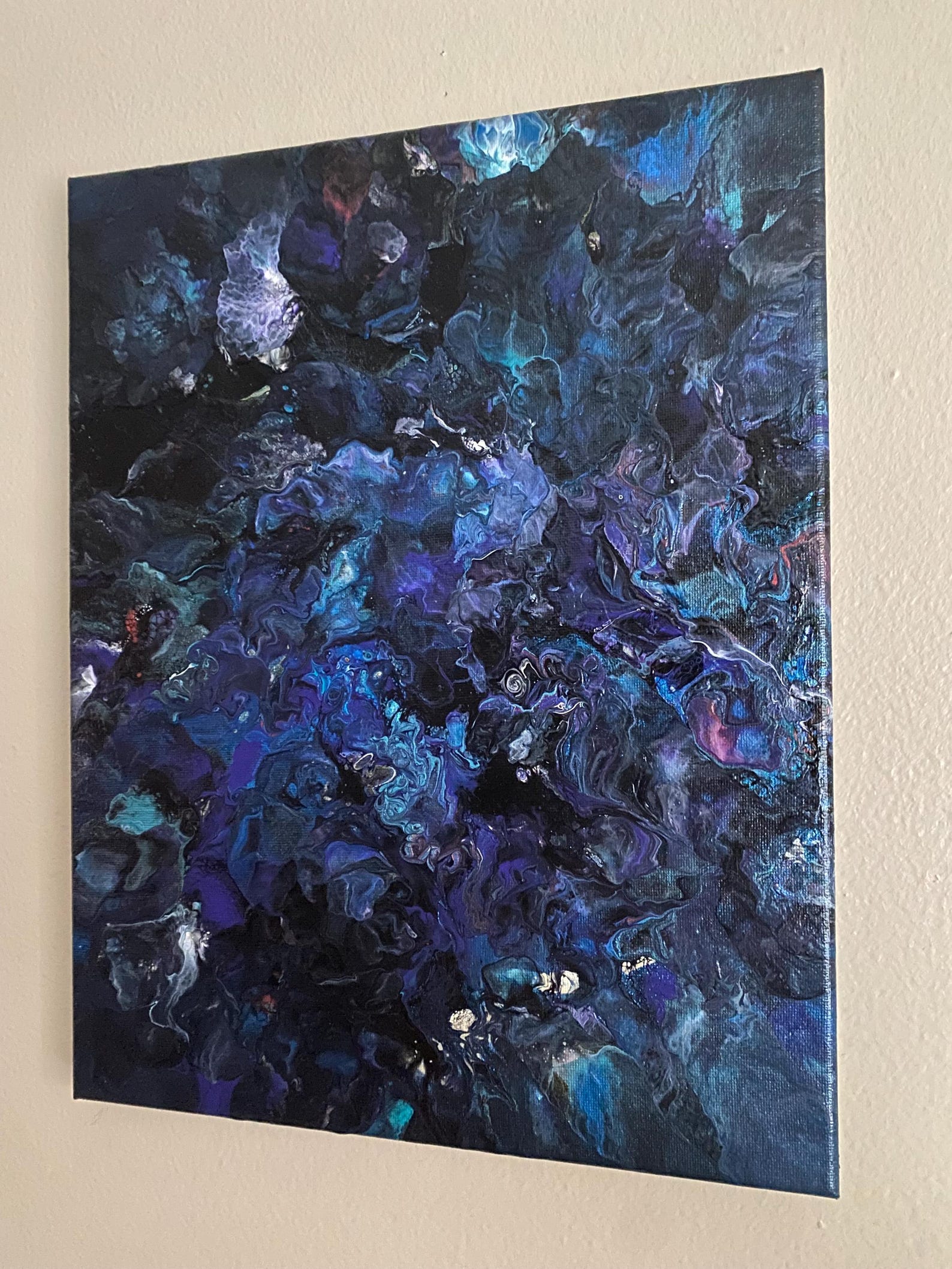 Galaxy Acrylic Drip Pour Painting - Etsy