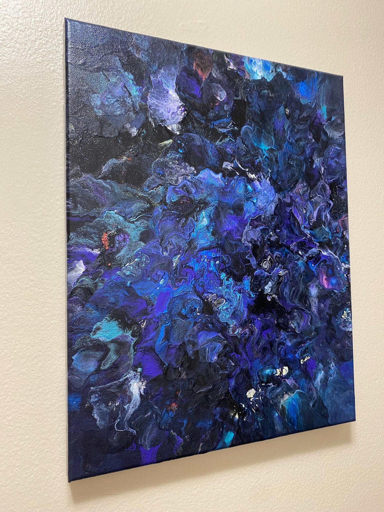 Galaxy Acrylic Drip Pour Painting - Etsy
