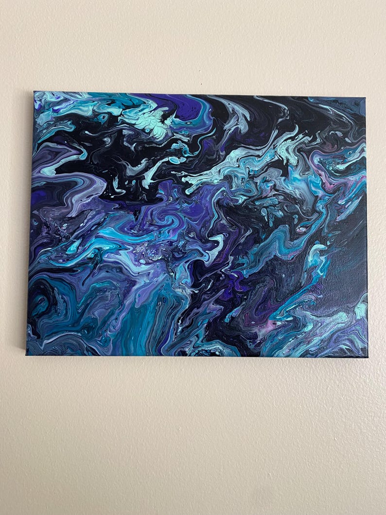 Wildberry Acrylic Drip Painting - Etsy