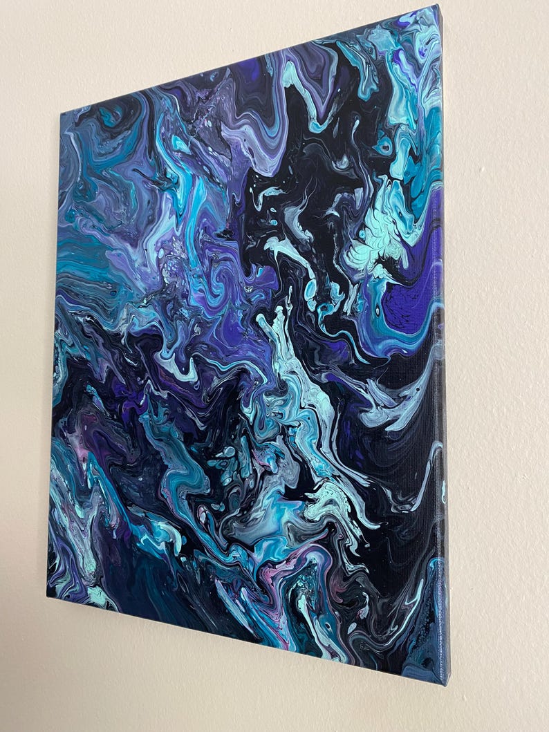 Wildberry Acrylic Drip Painting - Etsy