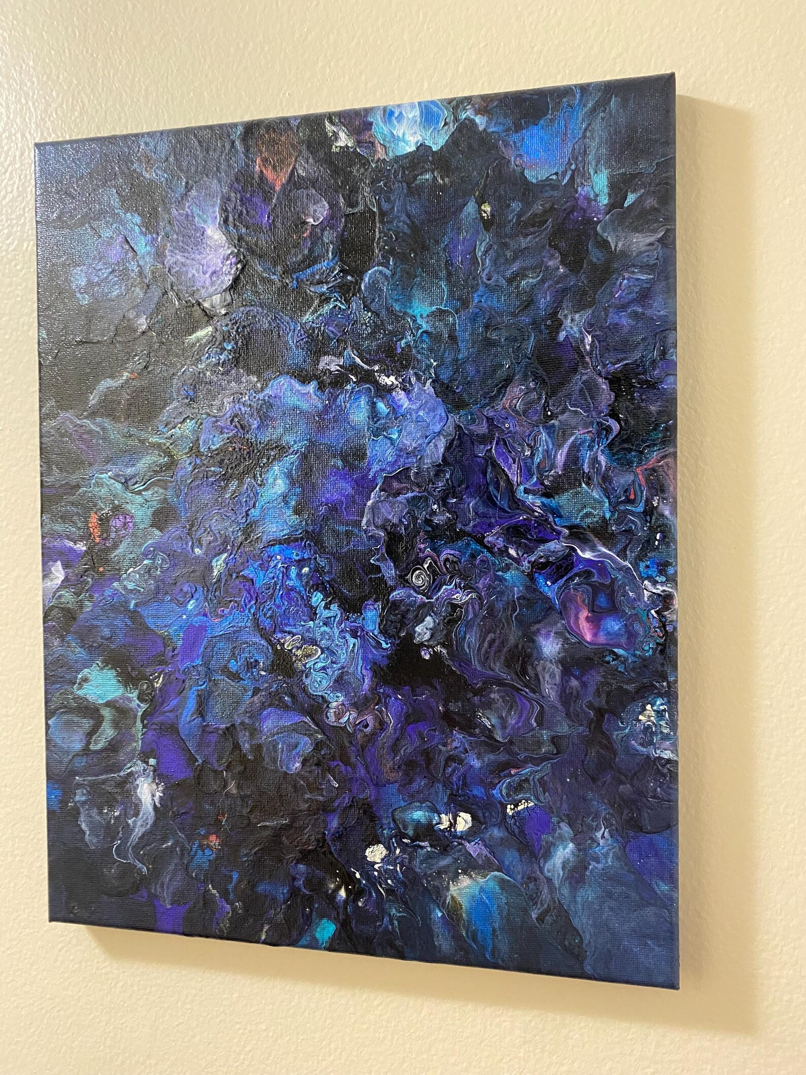 Galaxy Acrylic Drip Pour Painting - Etsy