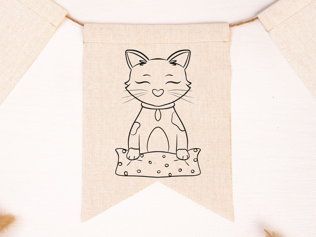 Pennant to Color Baby Pennant Chain Wall Decoration Children's Room DIY ...