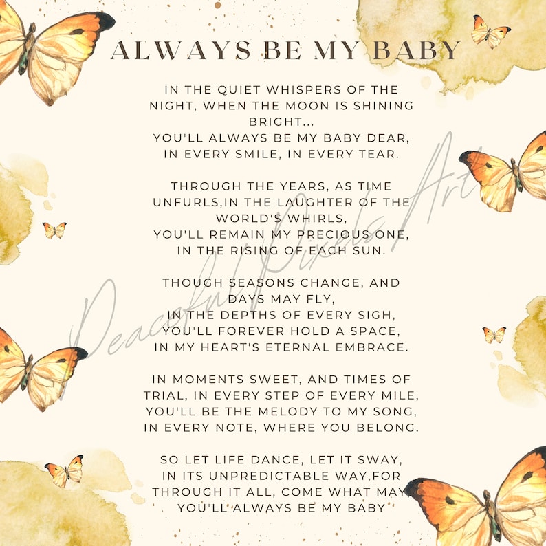 Poems for Baby,poems for Kids,poetry Art Printable,poems of Today ...