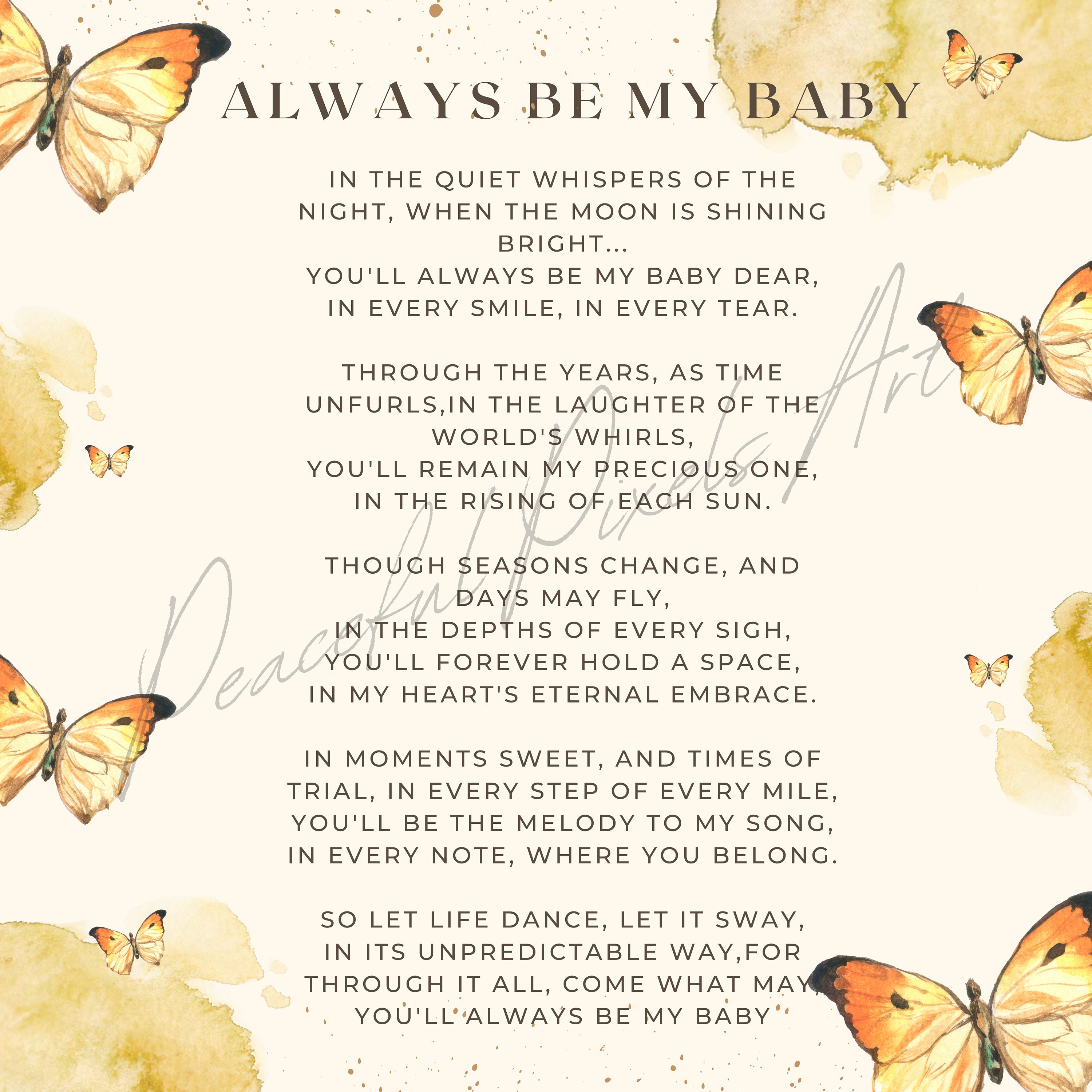 Poems for Baby,poems for Kids,poetry Art Printable,poems of Today ...