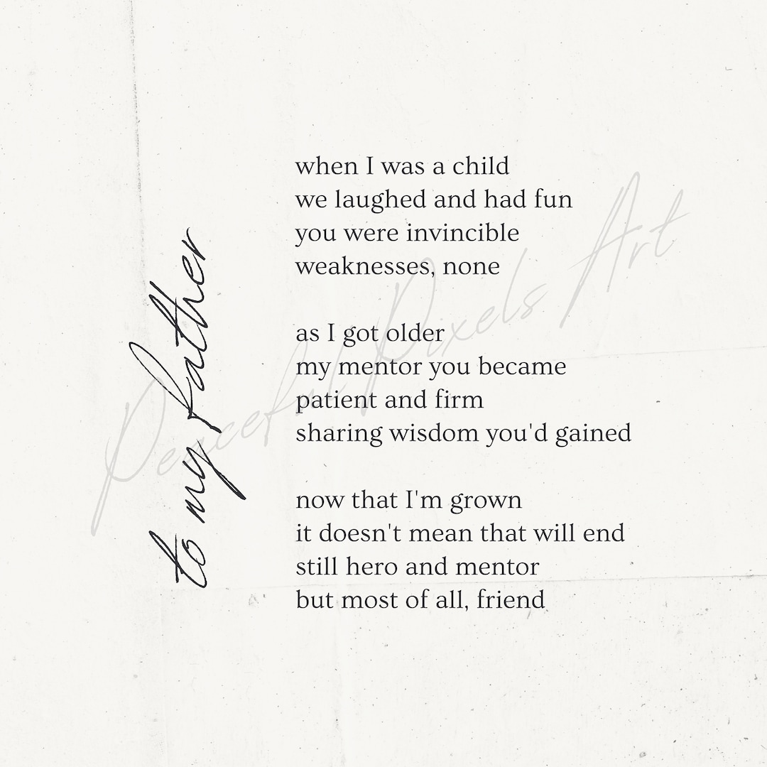 Fathers Day Poem,poetry Art Printable,poems of Today,poetry Sign,poetry ...