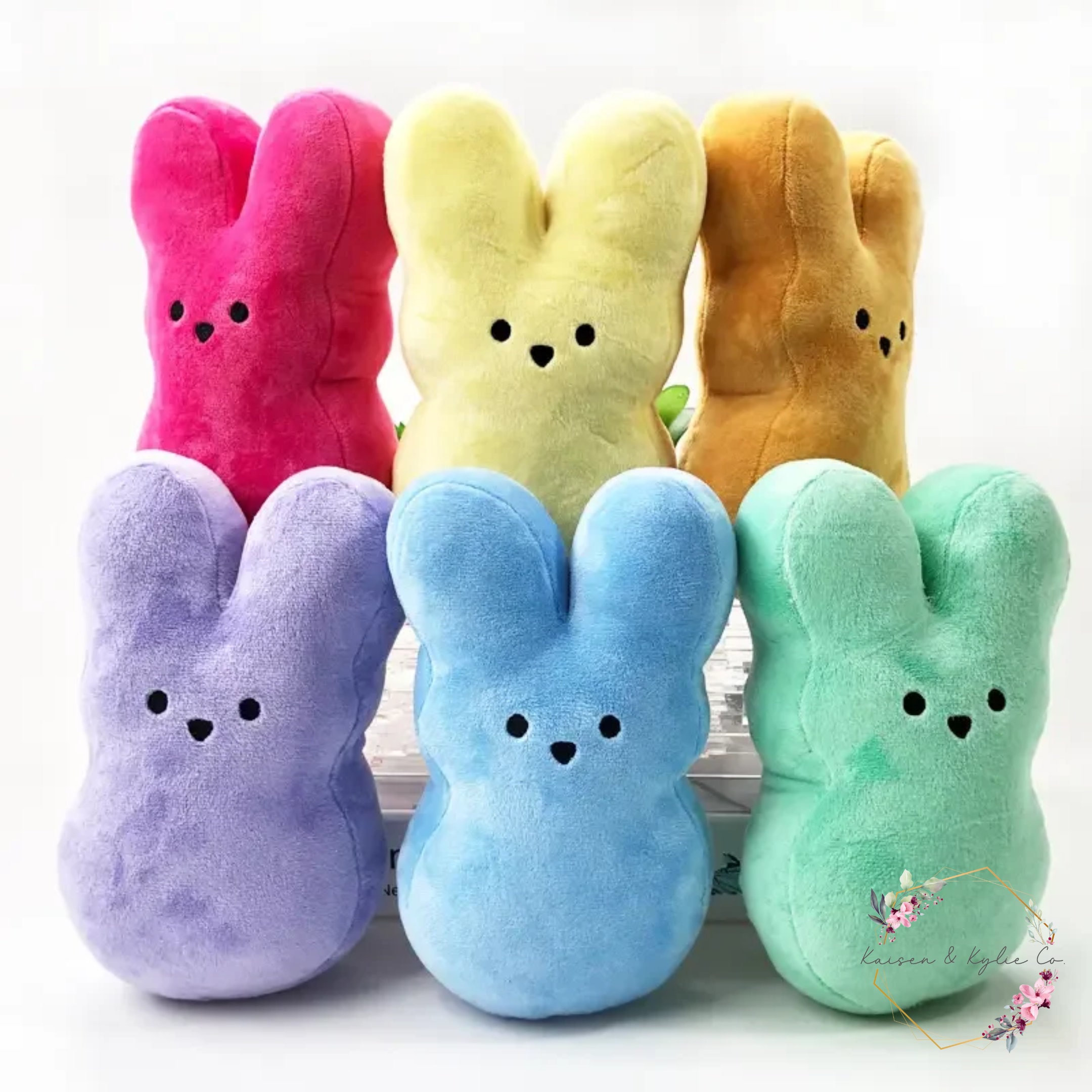 Personalized Peep Bunny Plush With Name Easter Peeps Bunny Plush Custom ...