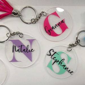 Bridal Party/party Favor/personalized/custom Keyrings - Etsy