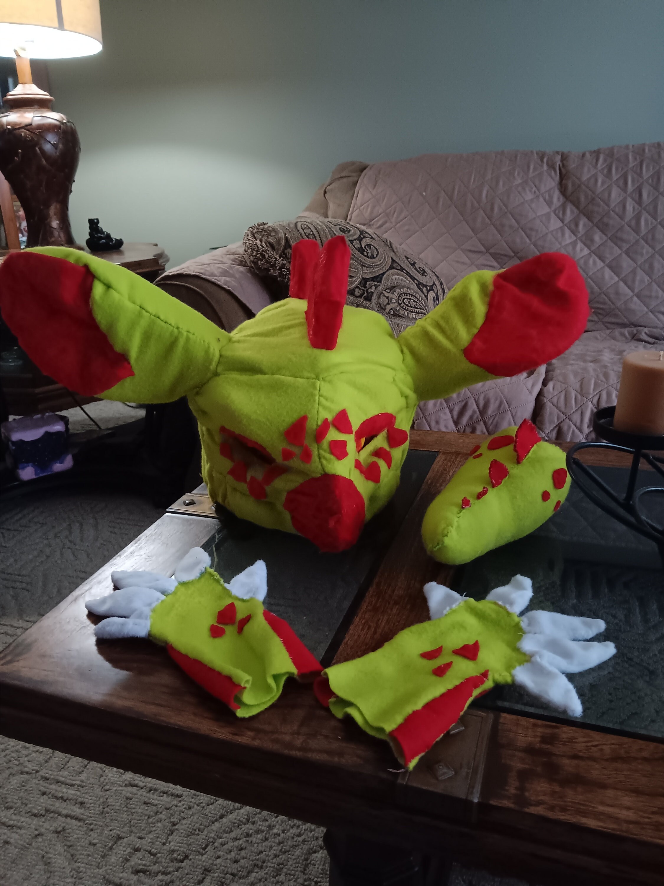 Fleece Dino Mask - Etsy
