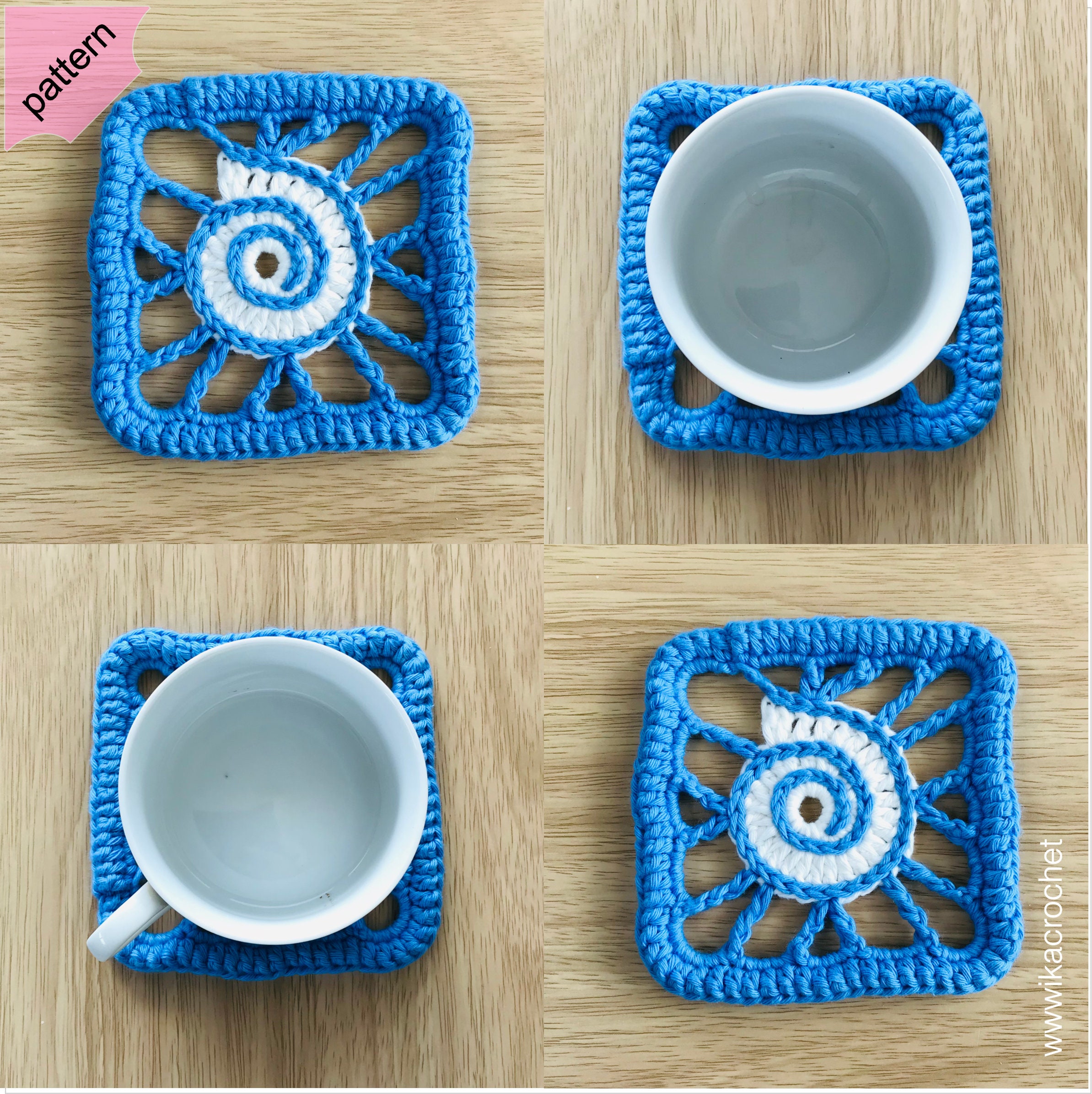 Shellsip Coaster Crochet Pattern - Etsy
