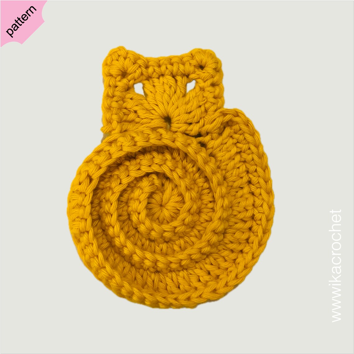 Swirly Cat Coaster Crochet Pattern Small Asymmetrical Cat Pattern - Etsy