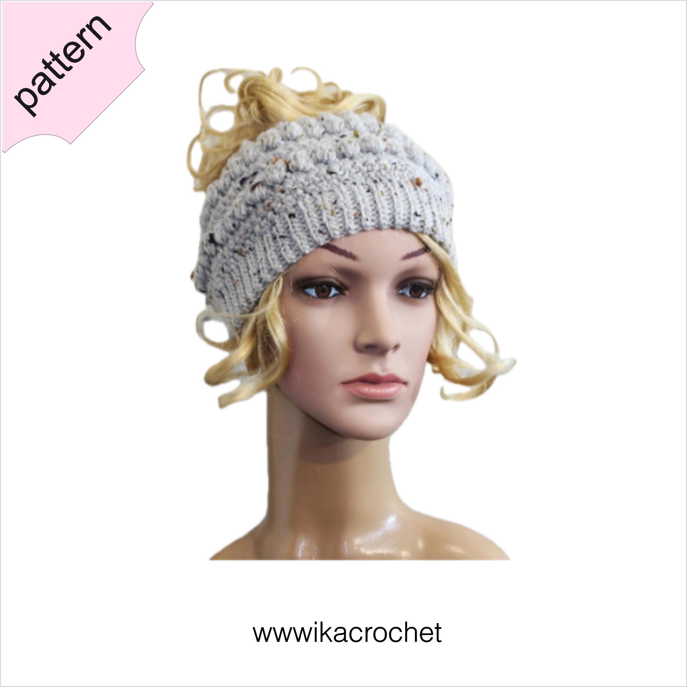 The Messy Bun Hat Woman Winter Hats Woman - Etsy