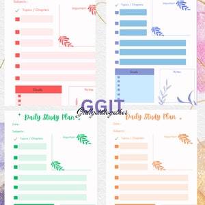 Daily Student Planner Bundle - Etsy