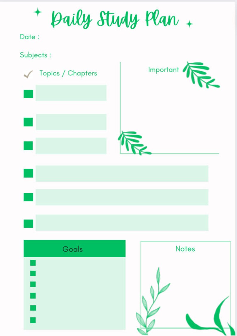 Daily Student Planner Bundle - Etsy