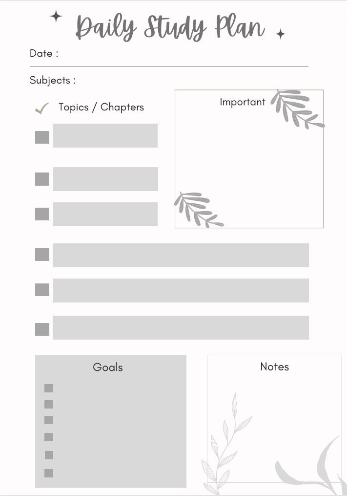 Daily Student Planner Bundle - Etsy