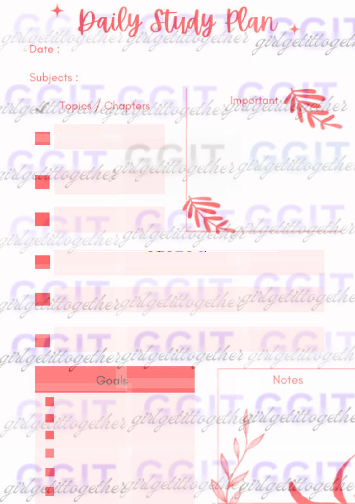 Daily Student Planner Bundle - Etsy