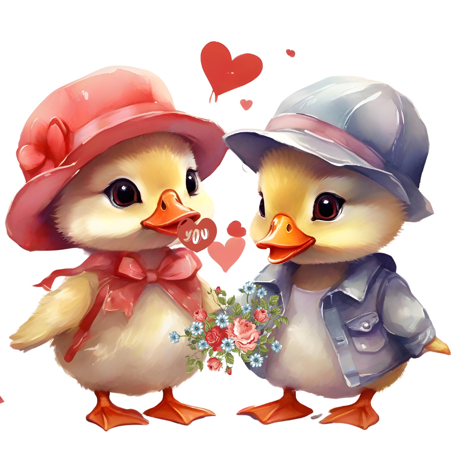 Valentine Couple Dukes,clipart Bundle,romantic Valentine's Day Cute ...