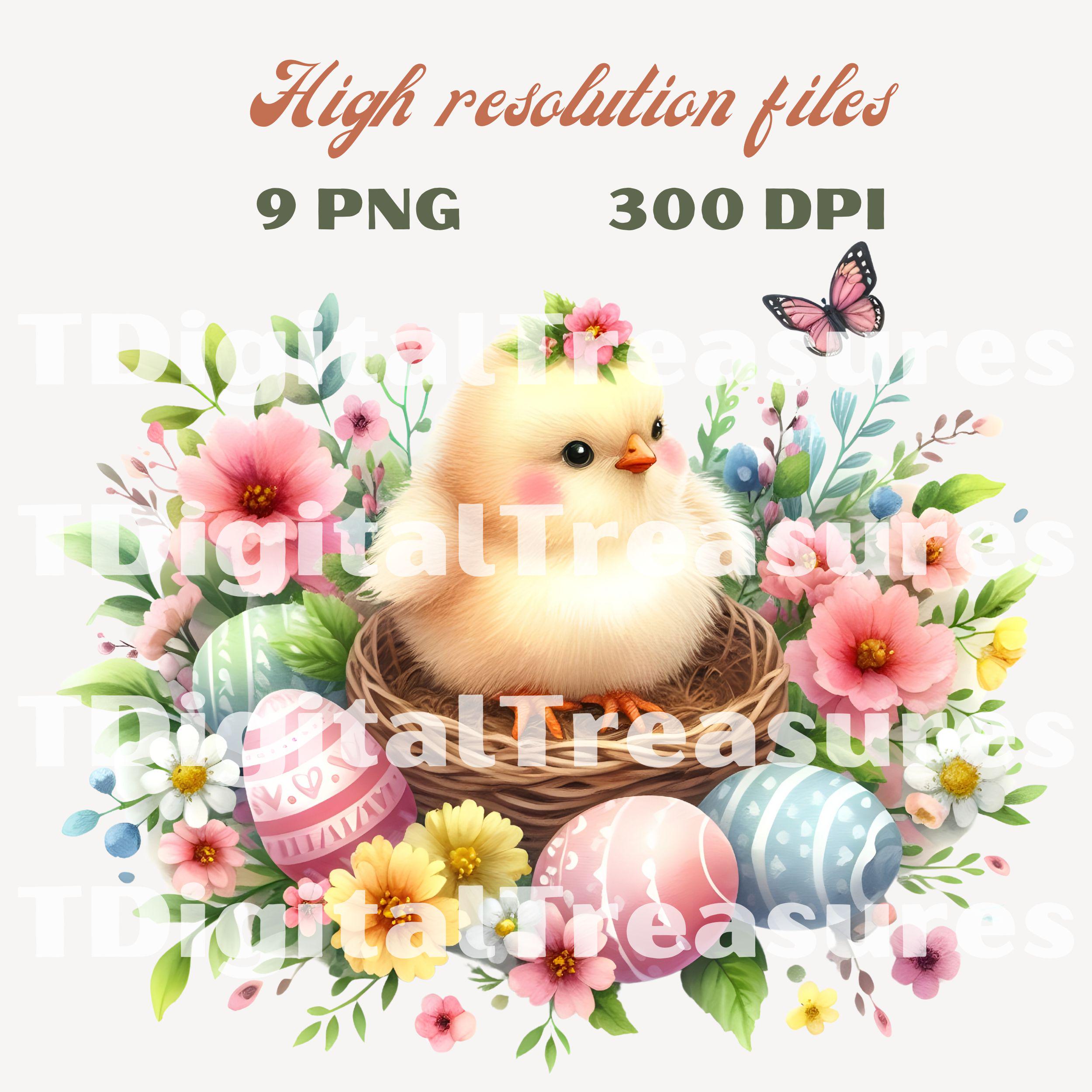 Easter Chick Clipart Bundle,easter PNG Clipart,easter Design,chick ...