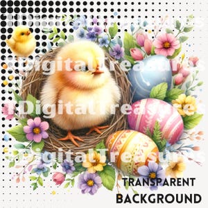 Easter Chick Clipart Bundle,easter PNG Clipart,easter Design,chick ...