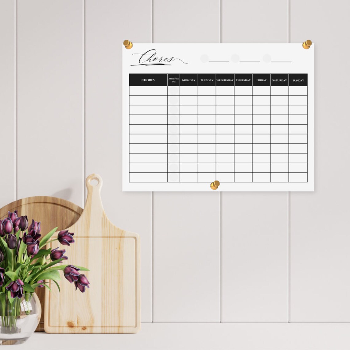 Minimalist Chore Chart | Family Home Organization | Kids Organization ...