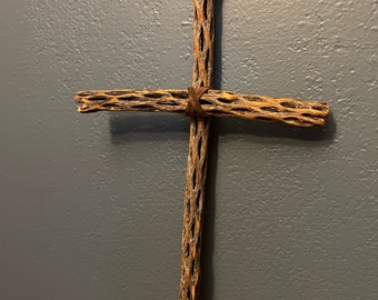 19 Large Cholla Cactus Wood Cross /santa Fe Desert Rustic Religious ...
