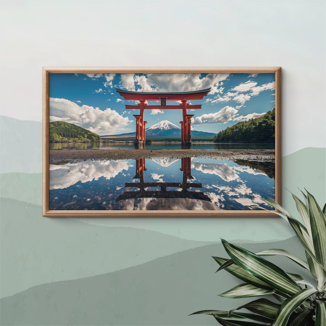 Mt Fuji Framed in a Torii Arch - Etsy