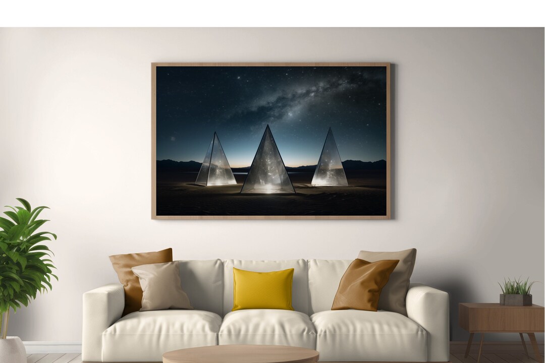 Scintillating Glass Pyramids - Etsy