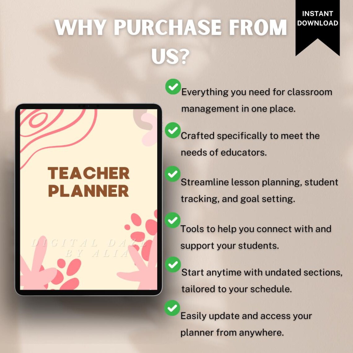 Teacher Digital Planner 2024/25 Planner, Digital Teacher Planner, iPad ...