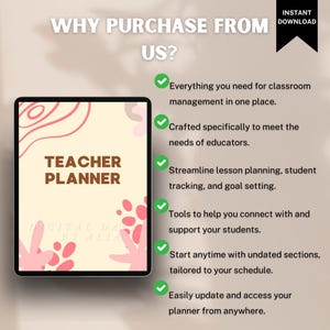 Teacher Digital Planner 2024/25 Planner, Digital Teacher Planner, iPad ...