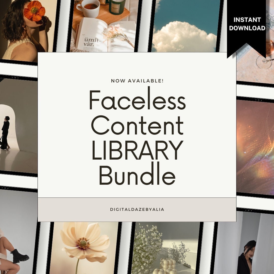 Faceless Digital Marketing Guide Bundle | Social Media Content Creators ...
