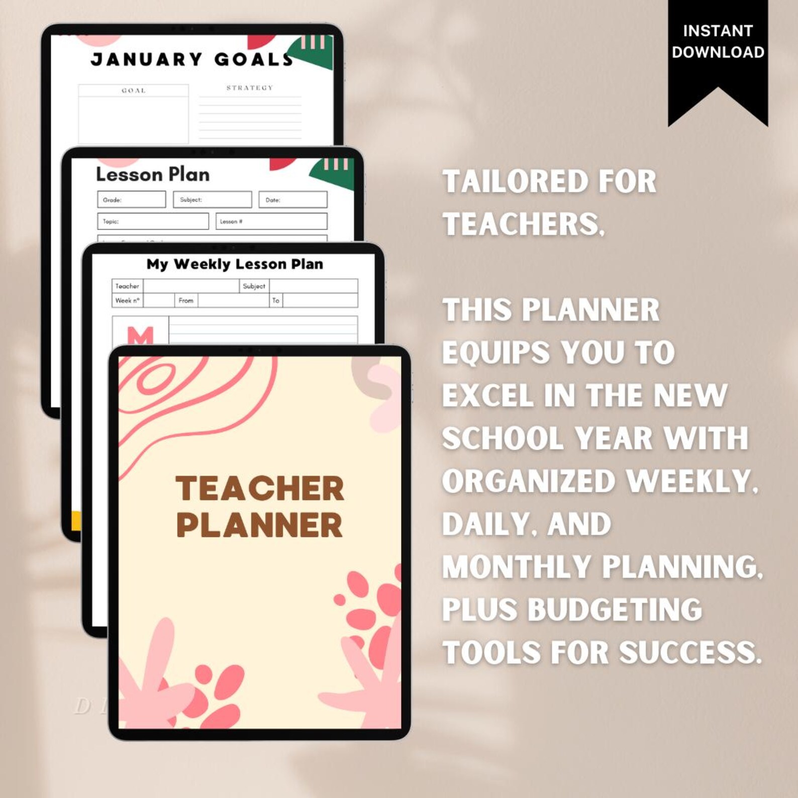 Teacher Digital Planner 2024/25 Planner, Digital Teacher Planner, iPad ...