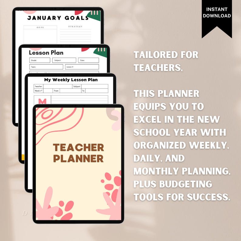 Teacher Digital Planner 2024/25 Planner, Digital Teacher Planner, iPad ...