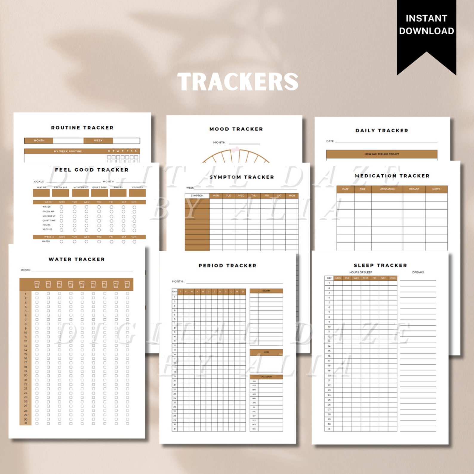 Mental Health Planner Printable | Digital Planner for Mental Health and ...