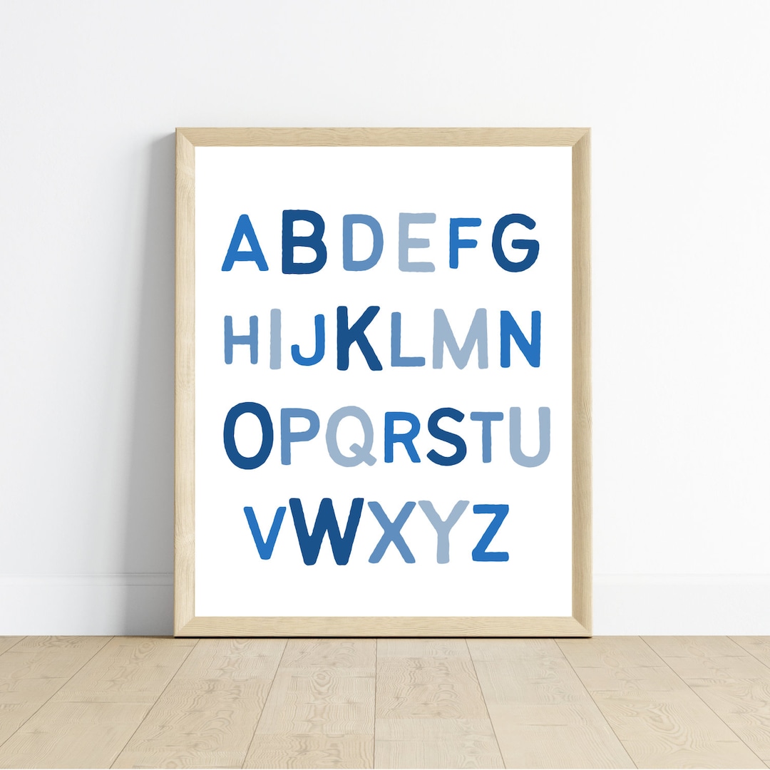 Alphabet for Nursery/playroom/kids Room - Girls Room - Boys Rooms ...