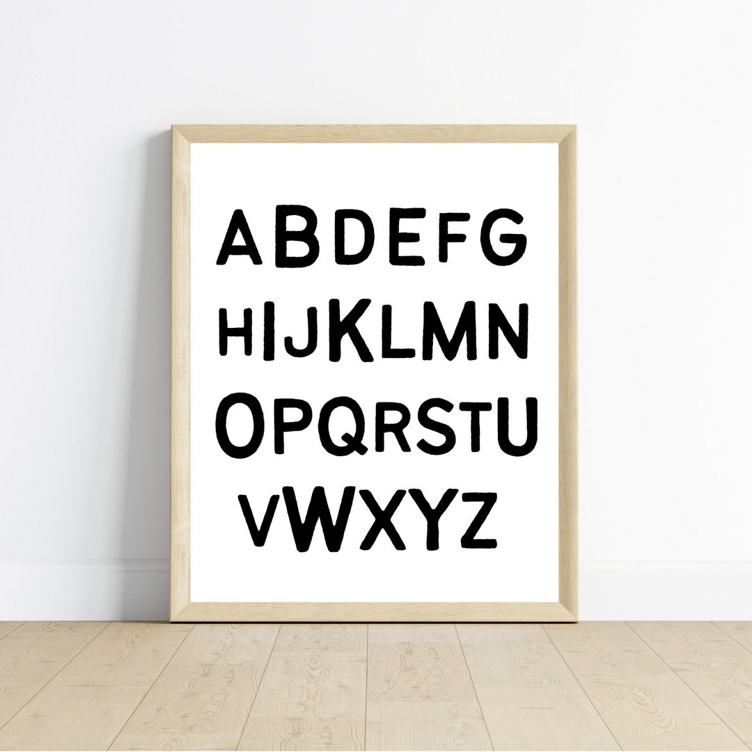 Alphabet for Nursery/playroom/kids Room - Boys Room - Girls Room - Abcs ...