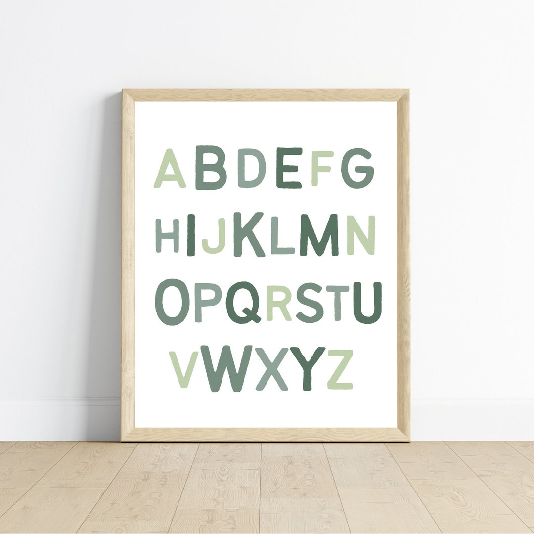 Alphabet for Nursery/playroom/kids Room - Girls Room - Boys Rooms ...