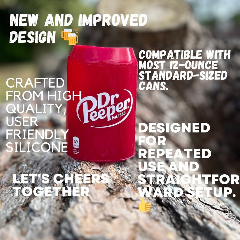 Beer Can Koozie Silicone, Soda Can Disguise, Funny Beer Cooler, Stealth ...