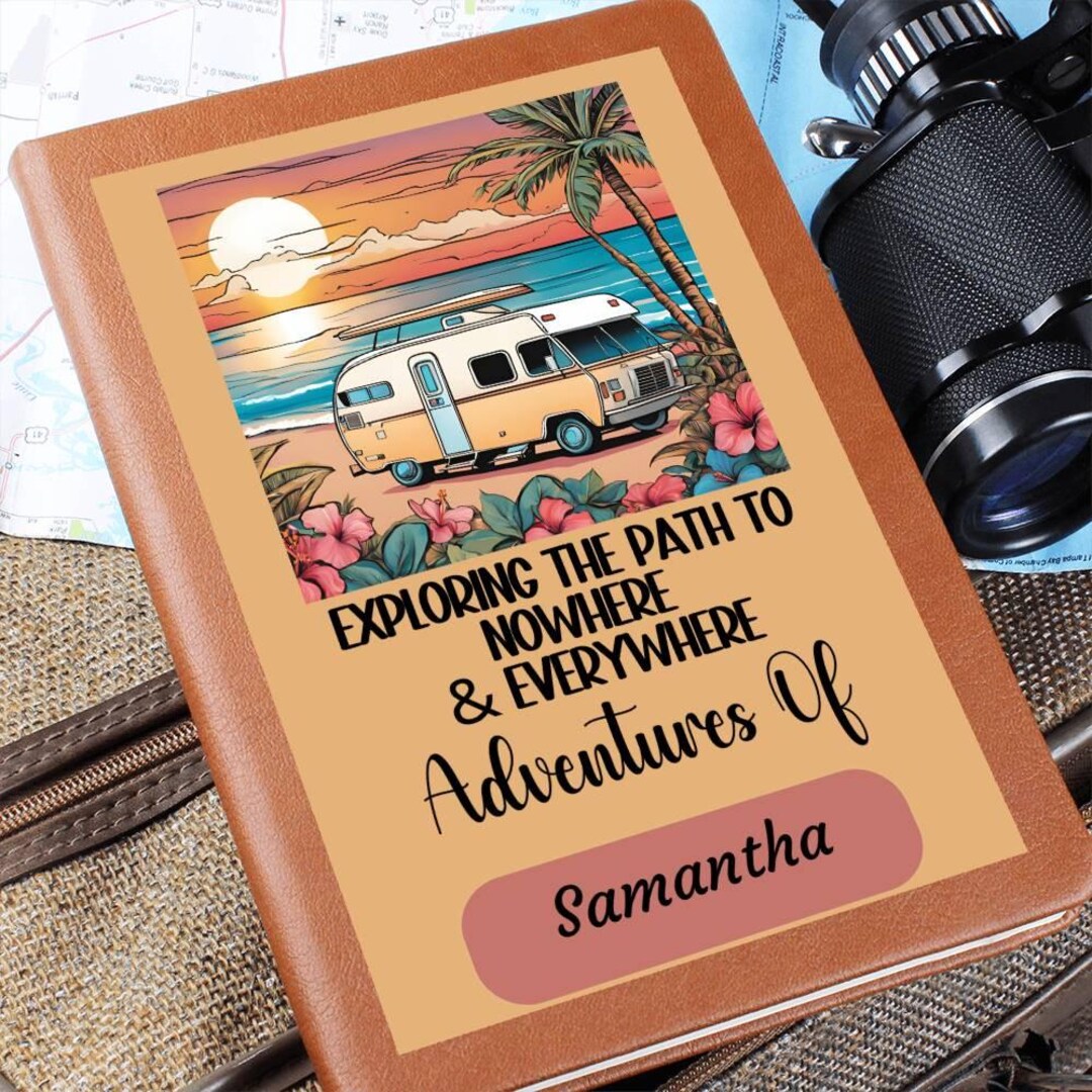 Personalized Travel Journal , Custom Adventure Journal , Custom Gift ...