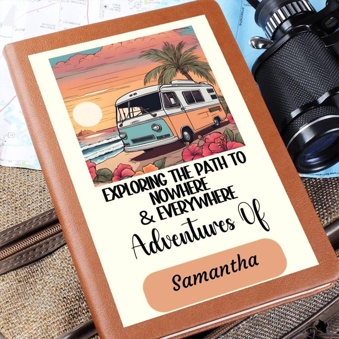 Personalized Travel Journal , Custom Adventure Journal , Custom Gift ...