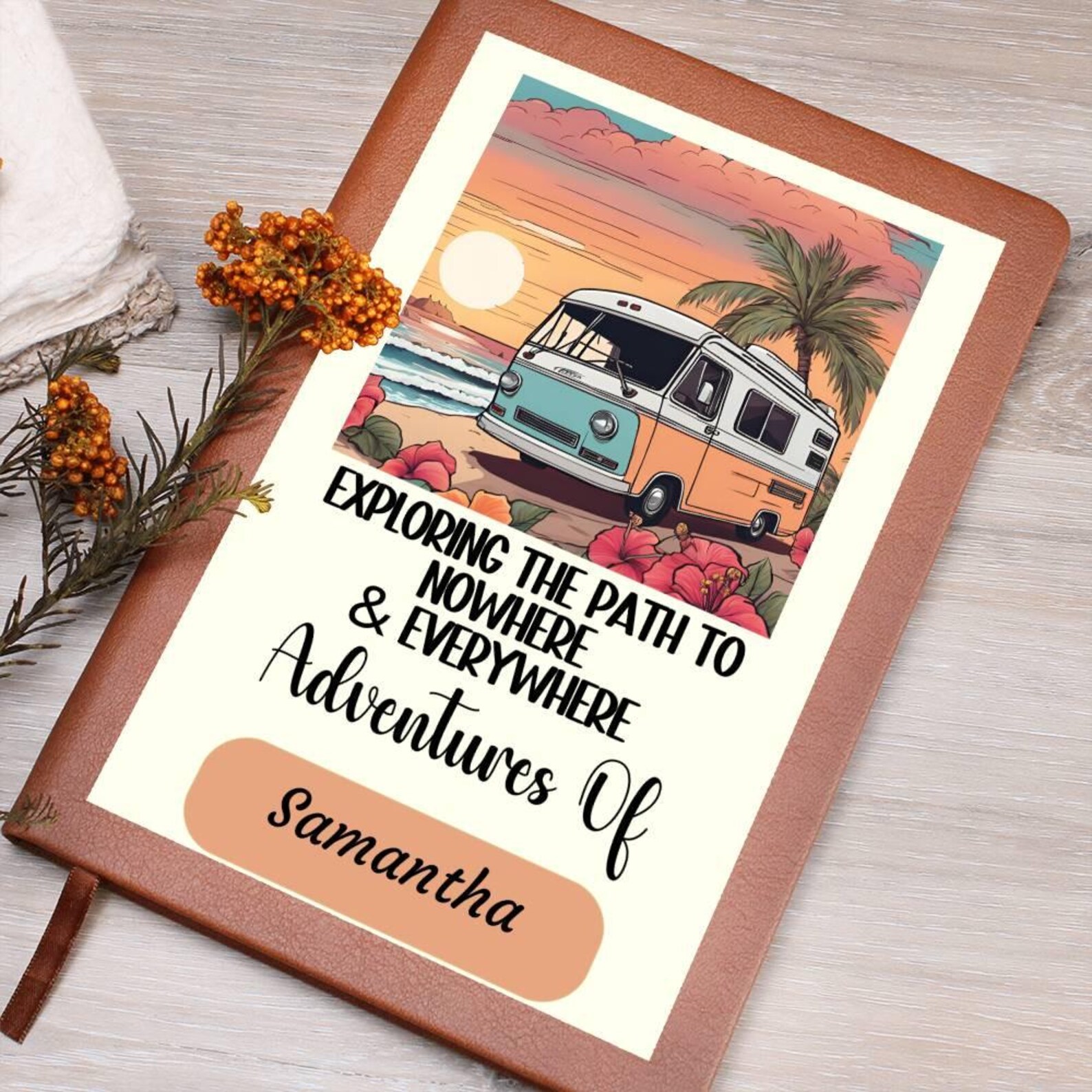 Personalized Travel Journal , Custom Adventure Journal , Custom Gift ...