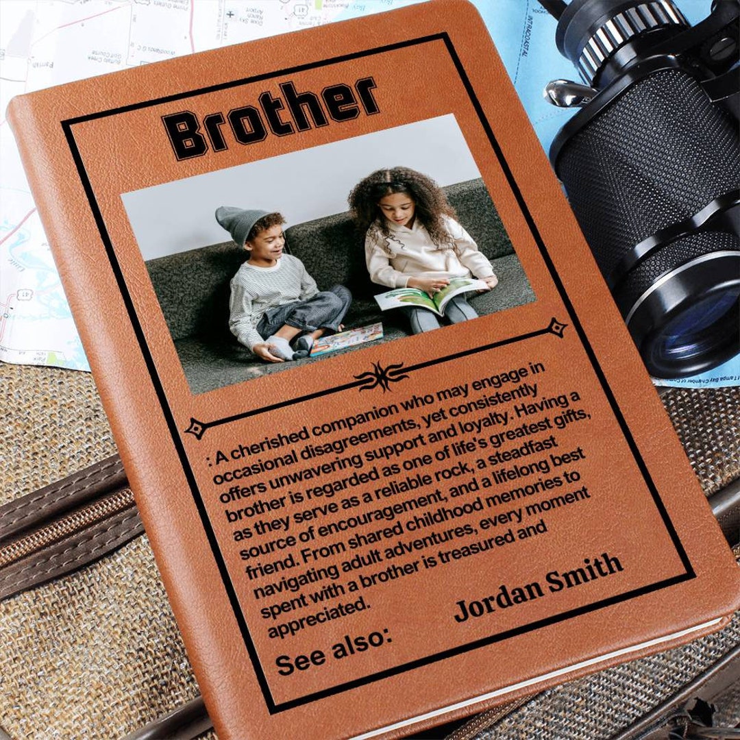 Brother Journal,keepsake Journal,family Memories,journal Gift for Him ...