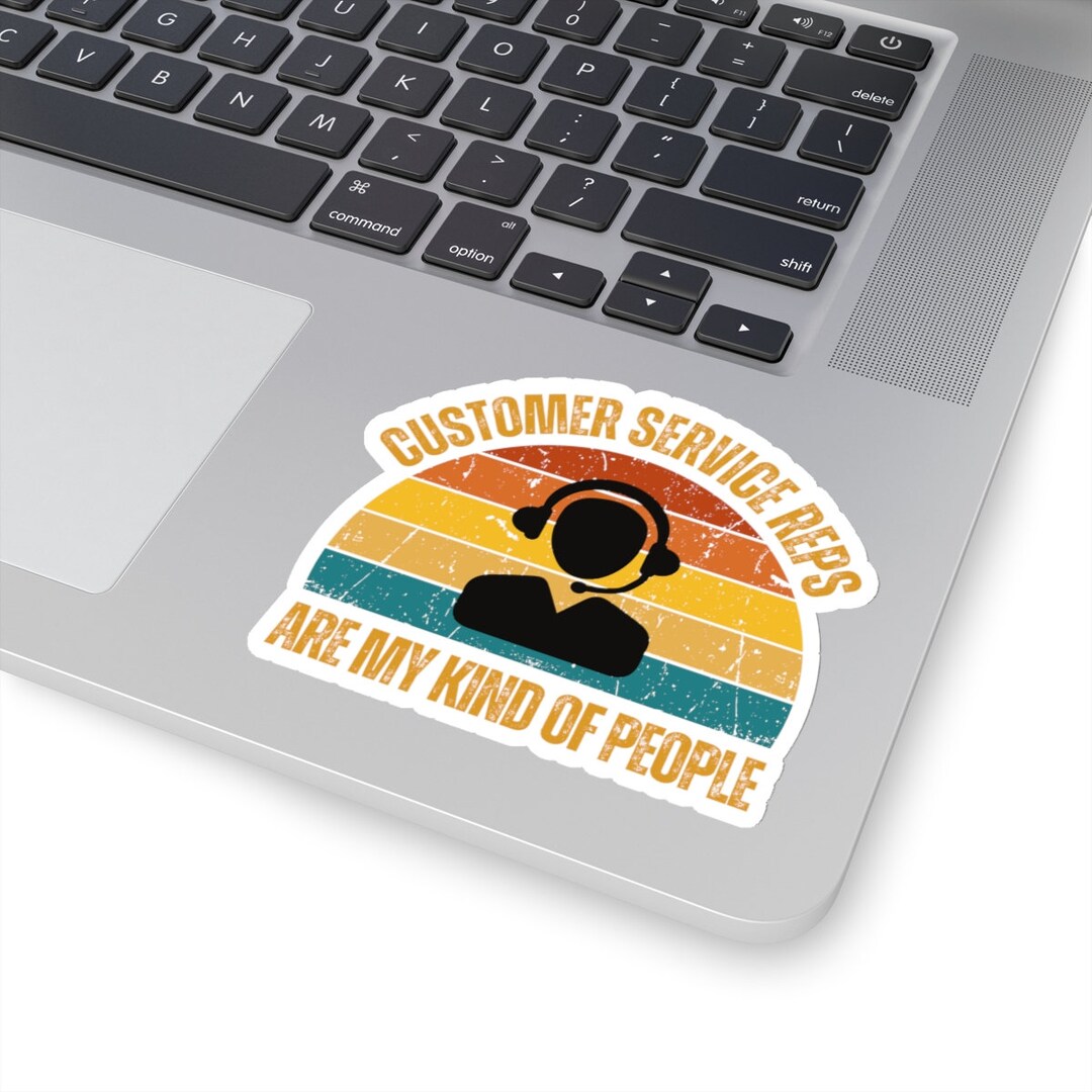 Customer Service Rep Laptop Sticker,luggage Sticker,journal Notebook ...