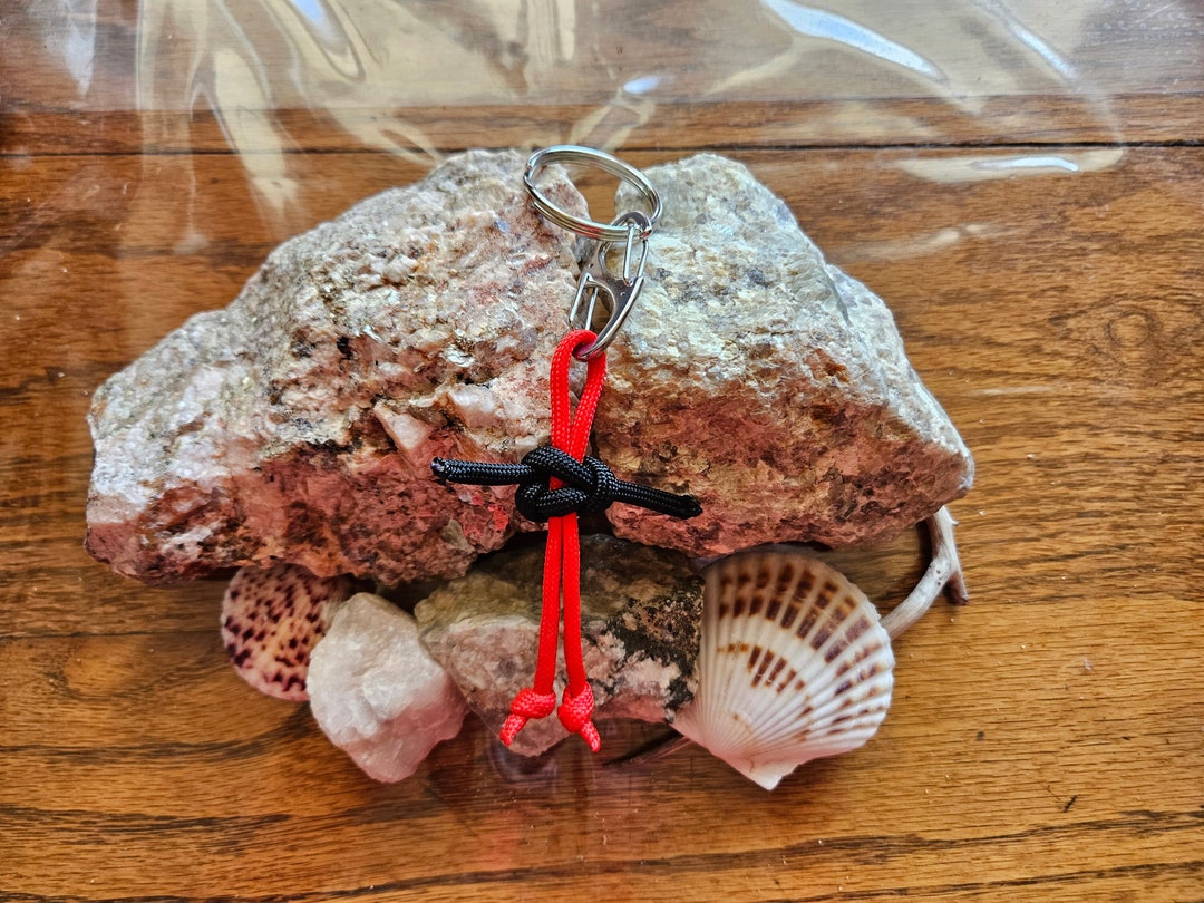 Cute Stickman Paracord Keychain With Spring Clip and Split Ring ...