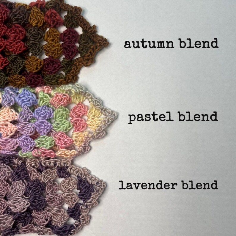 Colorful Gradient Crocheted Bandana With Picot-edge - Etsy