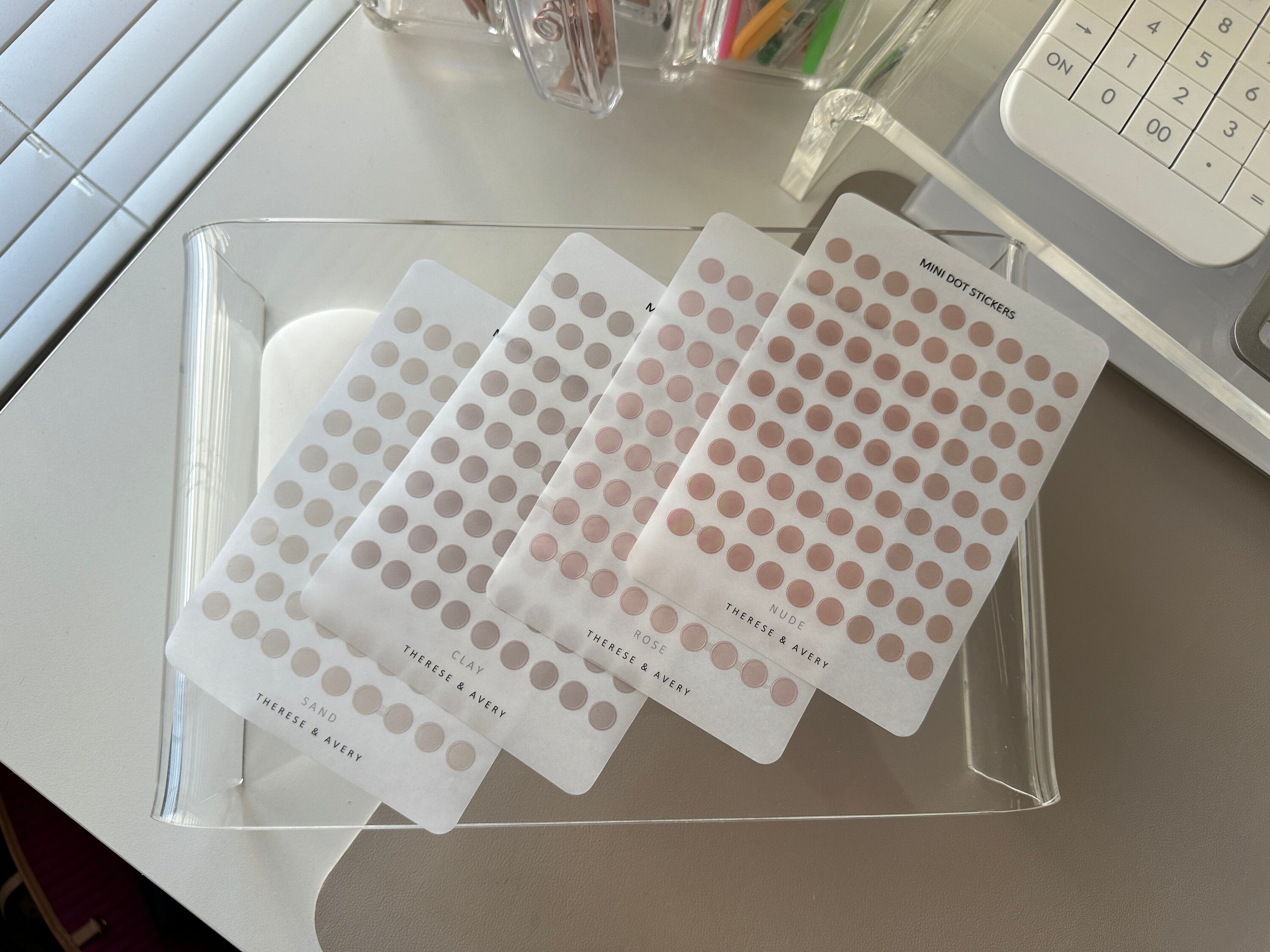 Transparent Dot Sticker Sheets, Round, Circle, Functional, Bullet ...