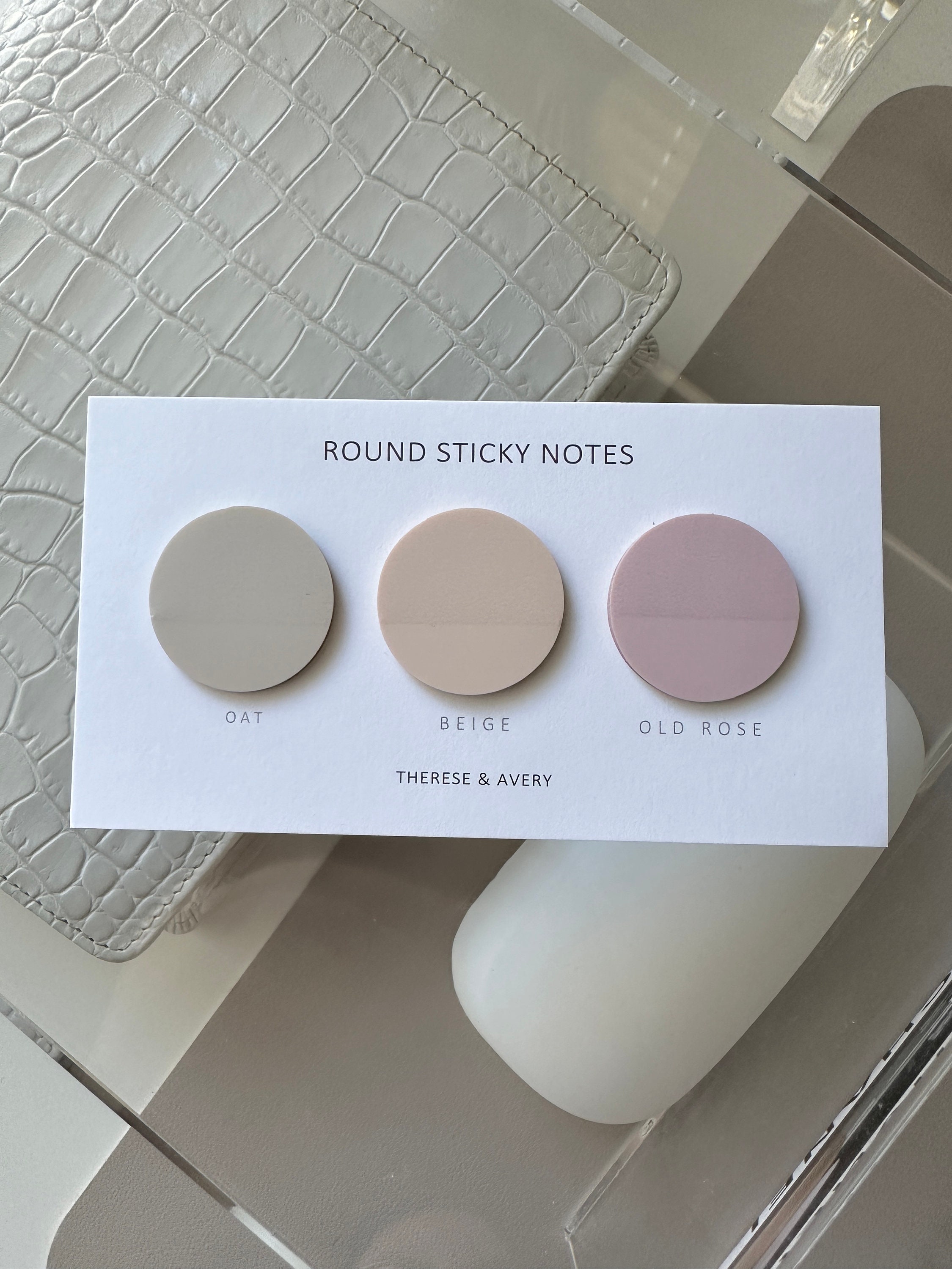 Round Sticky Notes, Post It Notes, Circle, Set of 3, Transparent ...